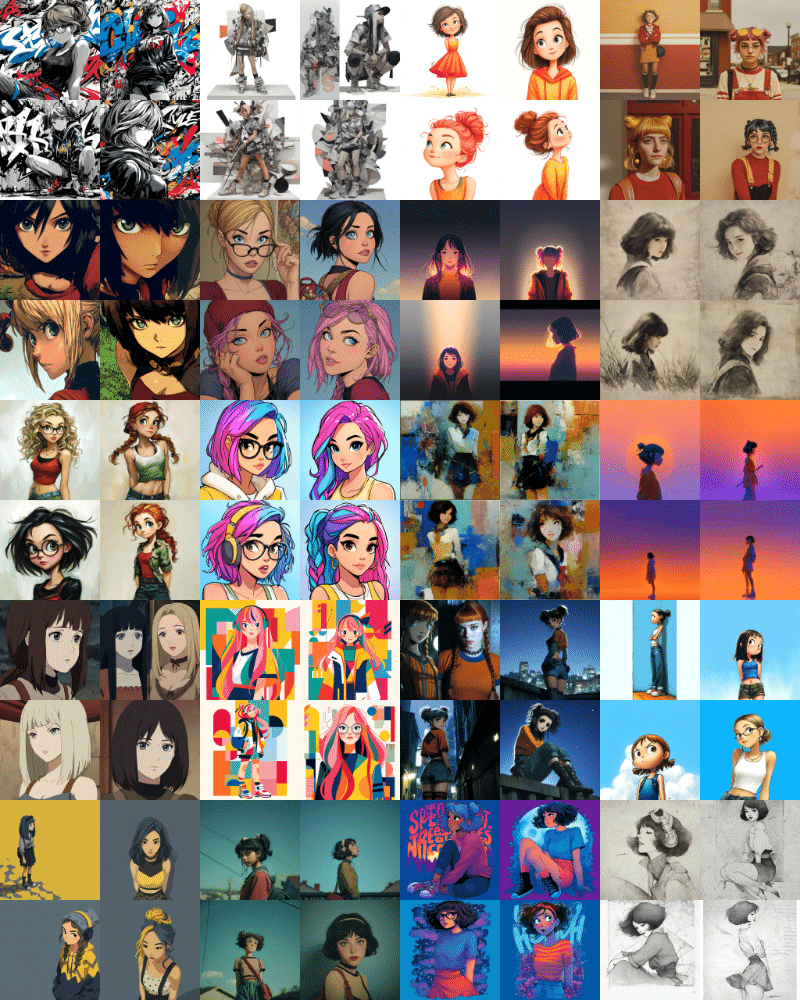 新 画像生成AI sref 図鑑 連番 003【無料有】｜ぐふとくく