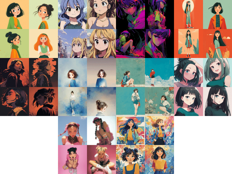 新 画像生成AI sref 図鑑 連番 003【無料有】｜ぐふとくく