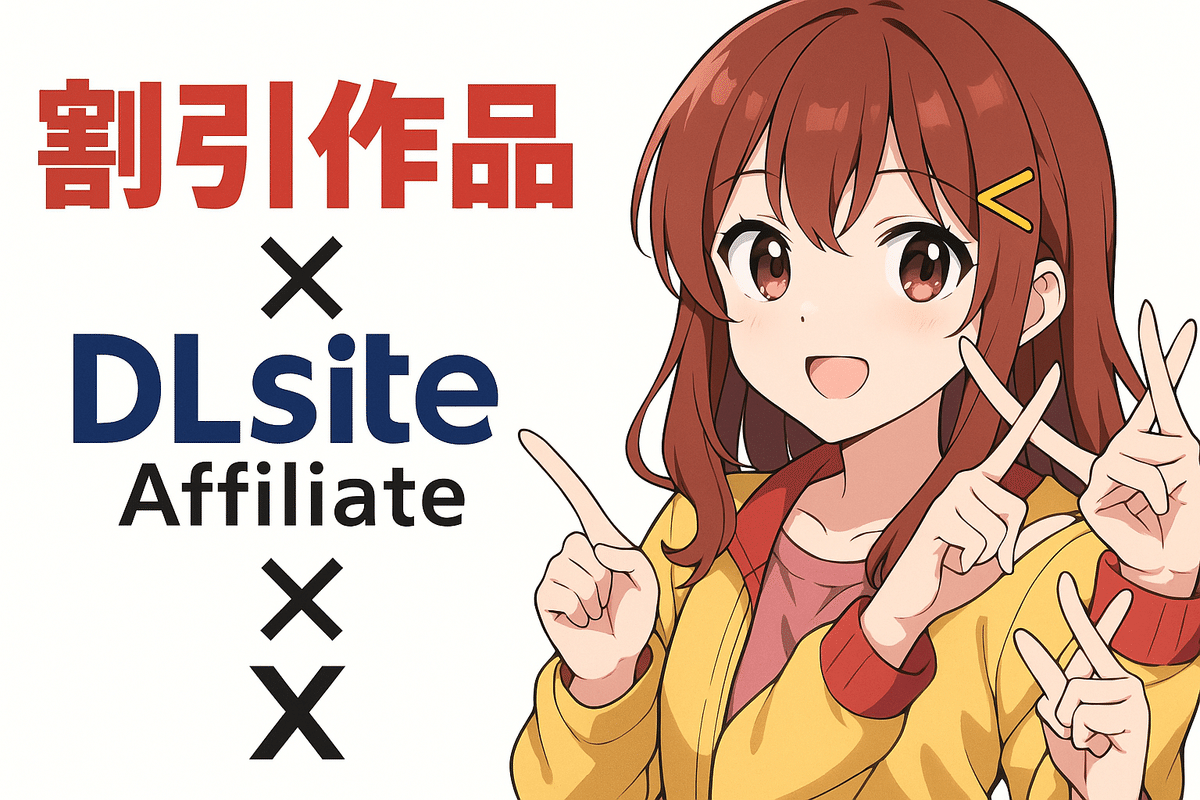 【DLsiteアフィリエイト戦略】Xで割引速報を流す！割引作品とXで毎月稼ぐ導線を作るDLsiteアフィリエイト戦略｜DLsiteハックマン＠DLsiteアフィリエイトのアイディア売ります