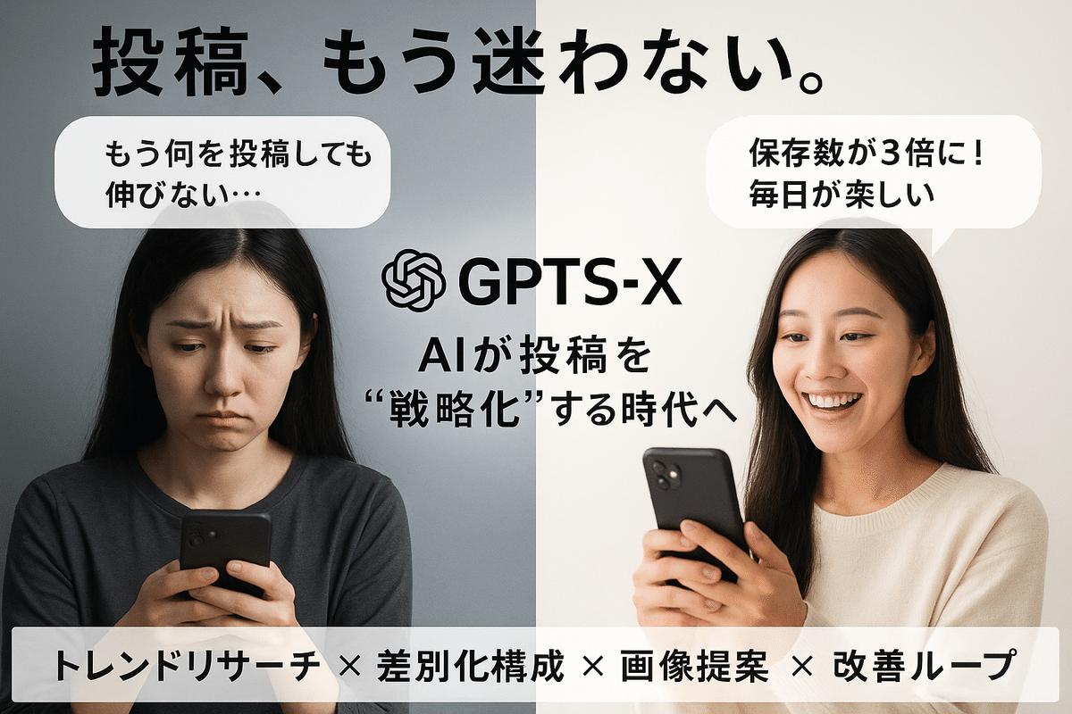 「今、何がバズるのか？」その答えをAIが導く。ネタ切れ・反応ゼロから脱却する“SNS投稿パートナー”｜AIつくるん先生 レン｜GPTsクリエイター