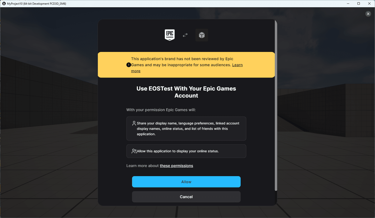 【UE5】EOS(Epic Online Service)にEpicアカウントでログインを実装しよう！｜INRash