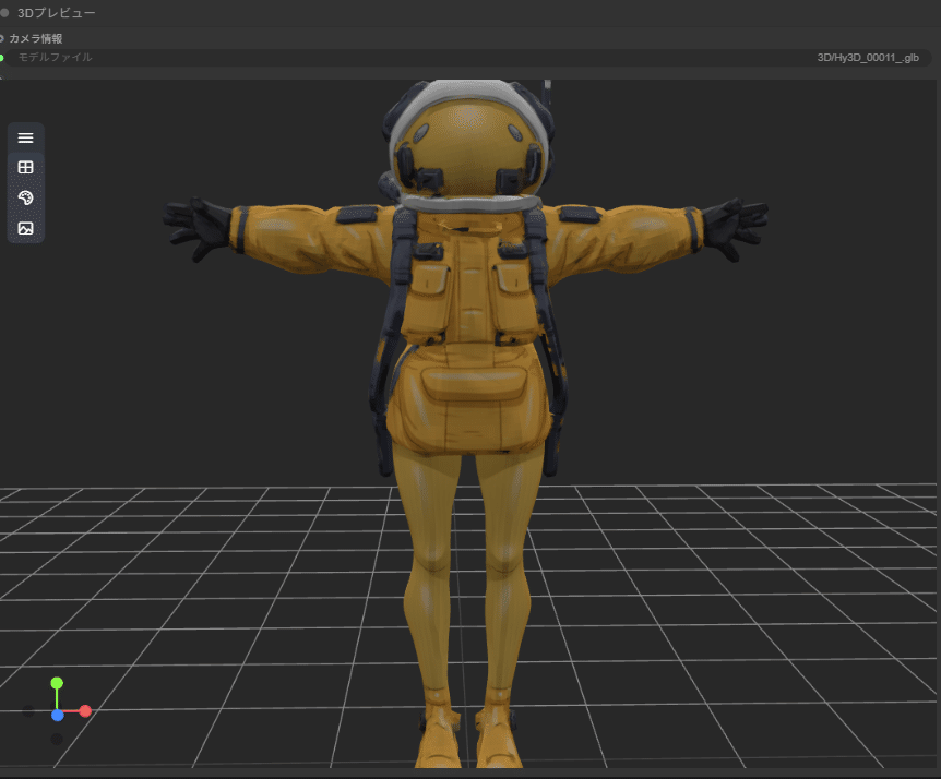 ComfyUIで3Dメッシュテクスチャー（Hunyuan3D2.1+3Dwrapper+blender+FLUX)｜MON RYO