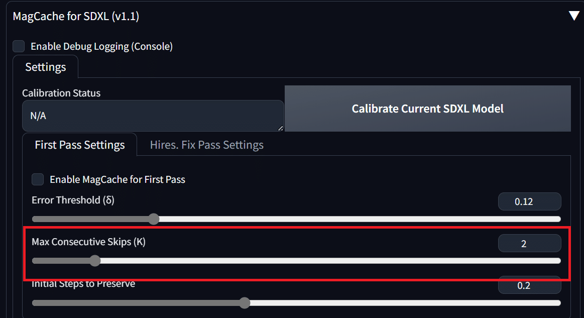 FBCache/Magcacheの注意点@Forge-classic｜shiba*2