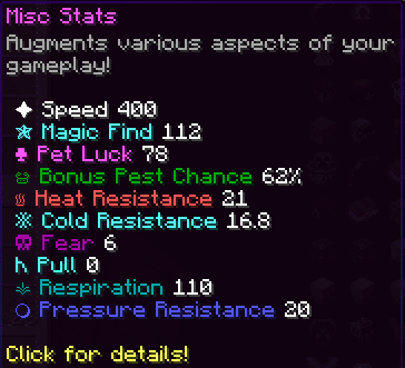 【Hypixel SkyBlock】日本語訳してみよう！ Your equipment and stats 編①｜くまろく