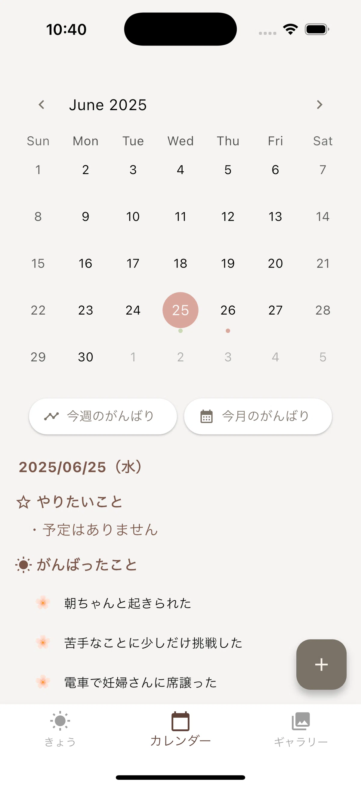 こっそり自分を褒めたいあなたへ。「tsumune」という小さな習慣のアプリ｜ちょこかた