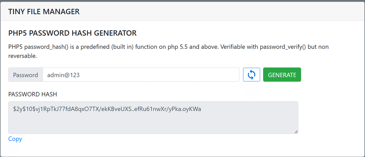 PHPで動くTiny File Managerをシステムに導入（No.115）｜Yamasan