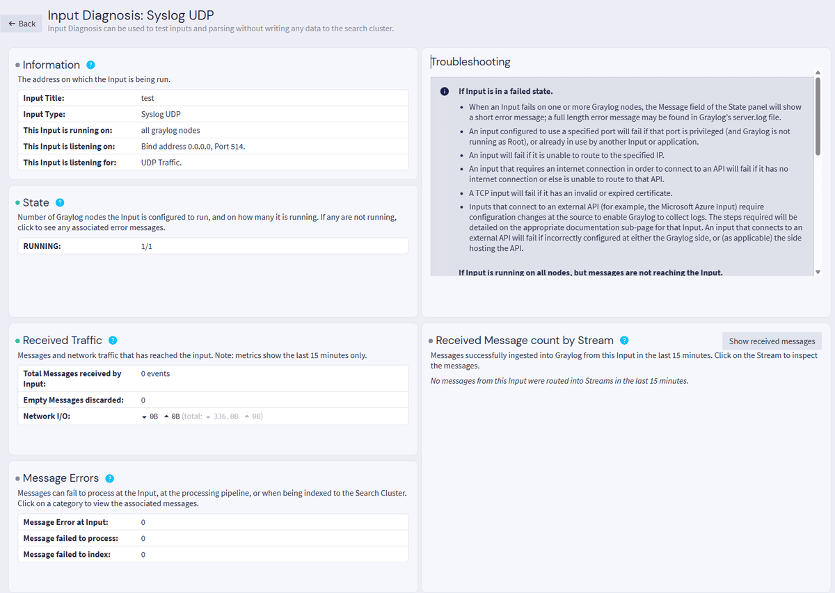 Graylog の設定（UDP-514受信）｜りっちゃん