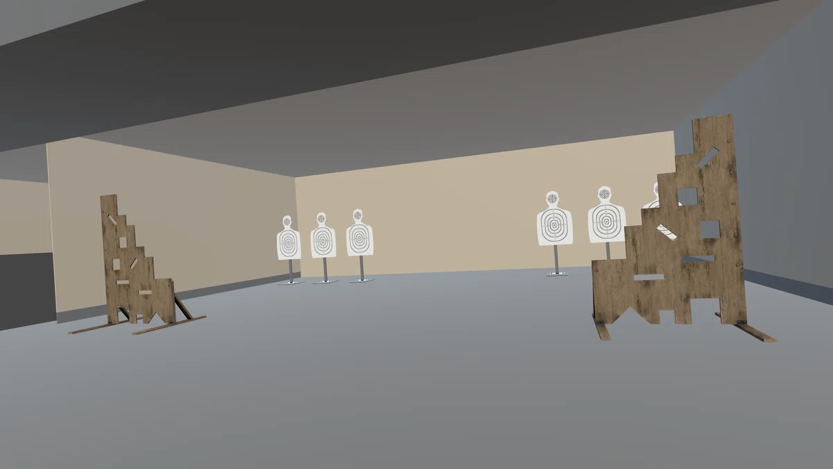 VRChat ワールド紹介 Shooting Range 1000m！！｜郭公