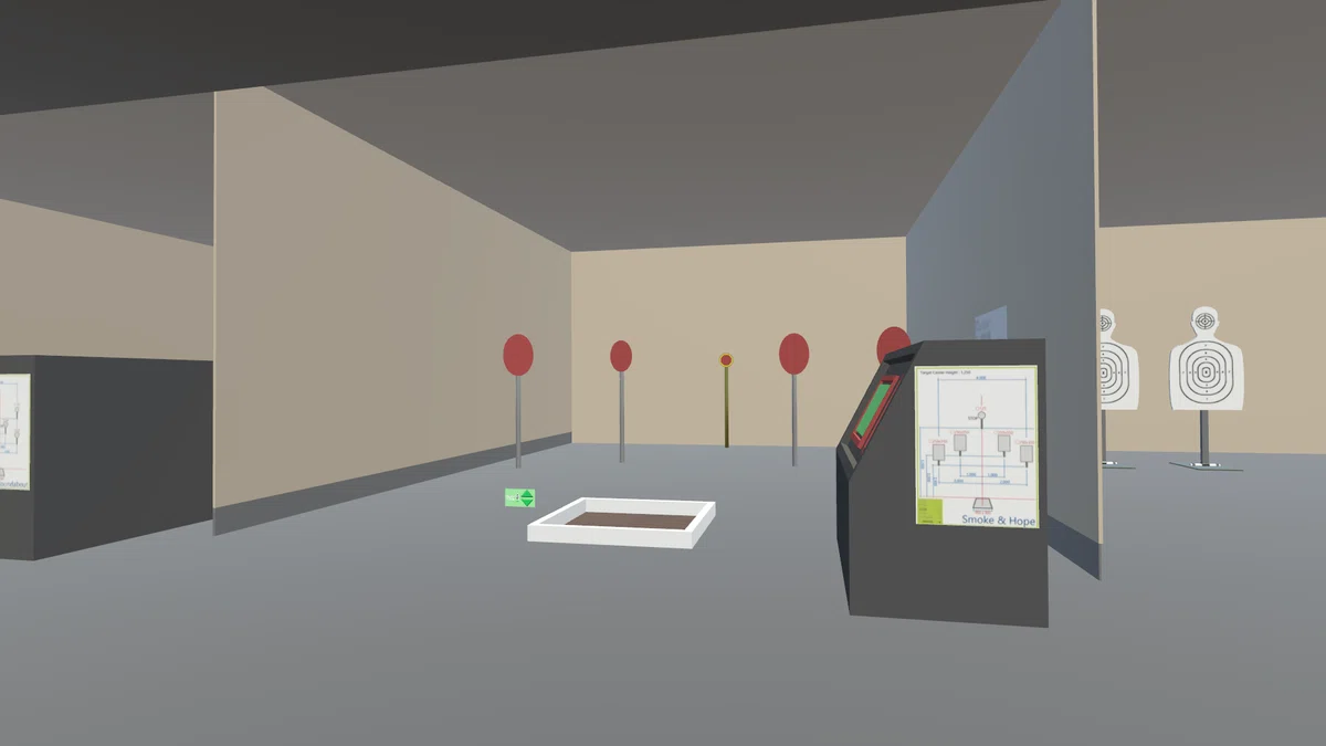 VRChat ワールド紹介 Shooting Range 1000m！！｜郭公