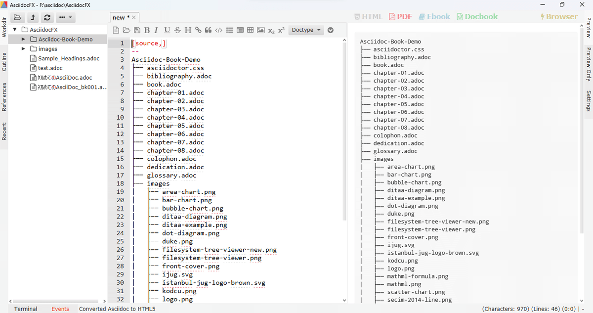 【Asciidoc】AsciidocFX 〜 TIP：ドラッグアンドドロップ活用 〜｜紘稔（ひろのり）