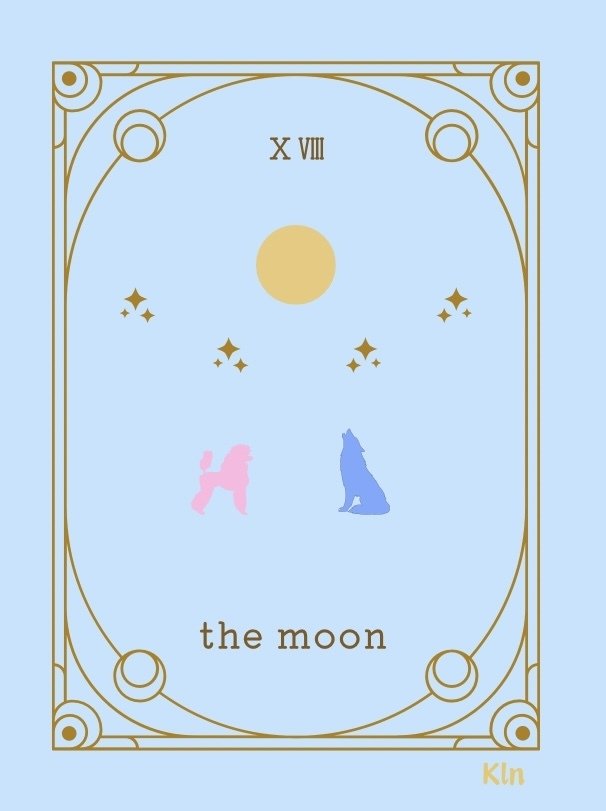 【18. the moon 月】~見えないものこそ大切な真実を教えてくれる~｜カリン ︎kalin’s tarot