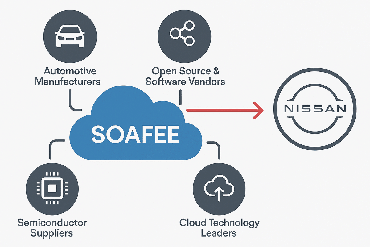 🟦日産がSOAFEEに参画 ソフトウェア定義車両（SDV）への対応を加速｜あさって 電子立国日本の半導体