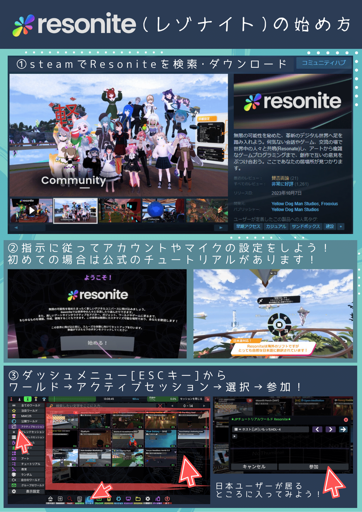 毎週日曜日開催｢すむてみの行ってみようよResonite！｣｜【メタクリエイター】すむてみ🎖3DKOBO