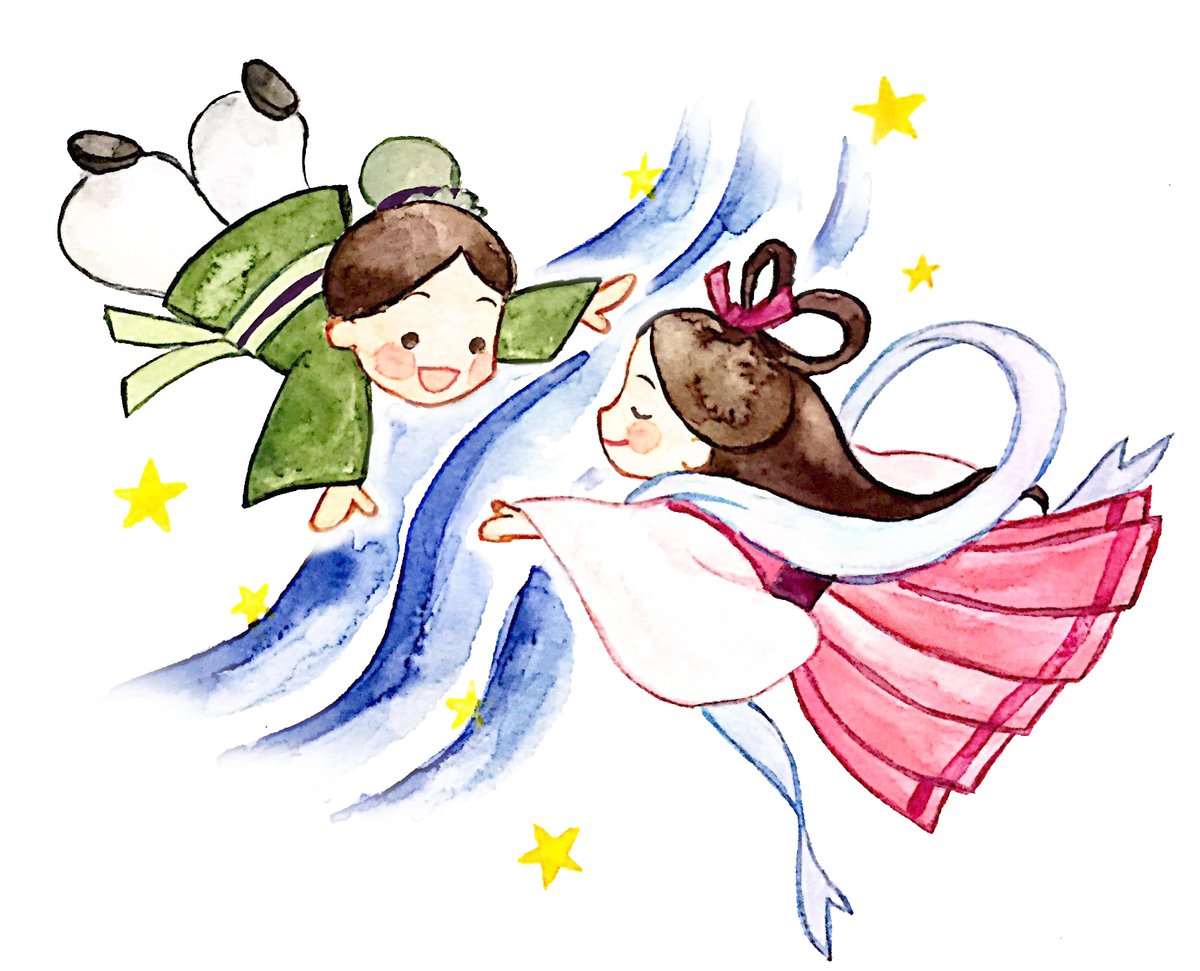 "Tanabata", Star Festivals on 7th July｜Mika Panda