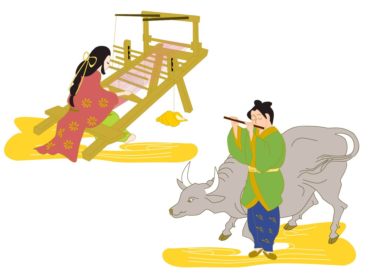 "Tanabata", Star Festivals on 7th July｜Mika Panda