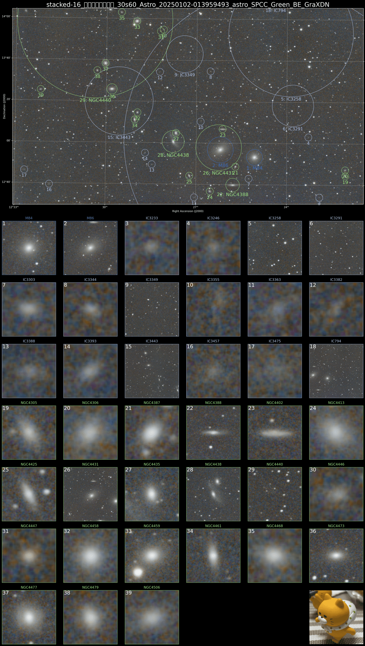 【Galaxy Annotations】Siril のGalaxy Annotations Python スクリプトを使ってみる(v1.4 ...