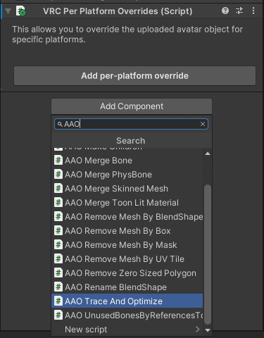Avatar Optimizerを使用した簡単アバター軽量化の方法｜Ringoame