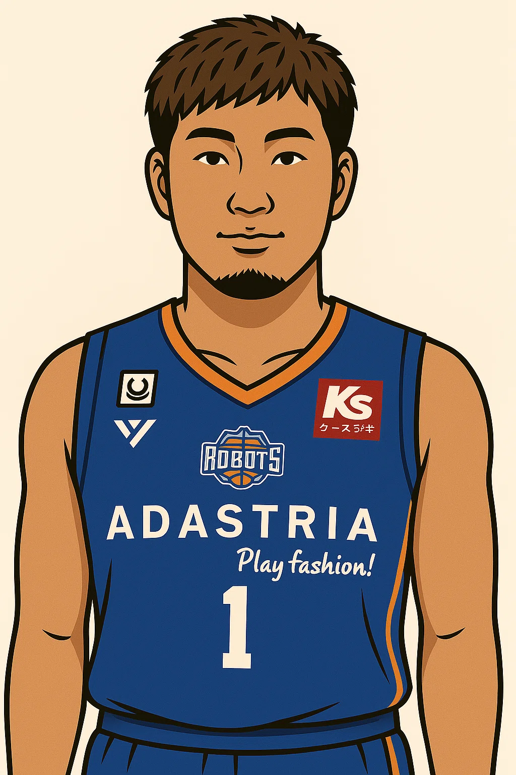 🏀茨城ロボッツ🤖2025-26シーズンロスター確定記念イラスト化｜ヨッチ / Yotch
