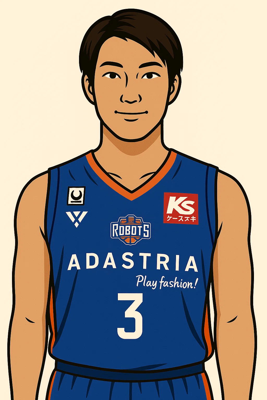 🏀茨城ロボッツ🤖2025-26シーズンロスター確定記念イラスト化｜ヨッチ / Yotch