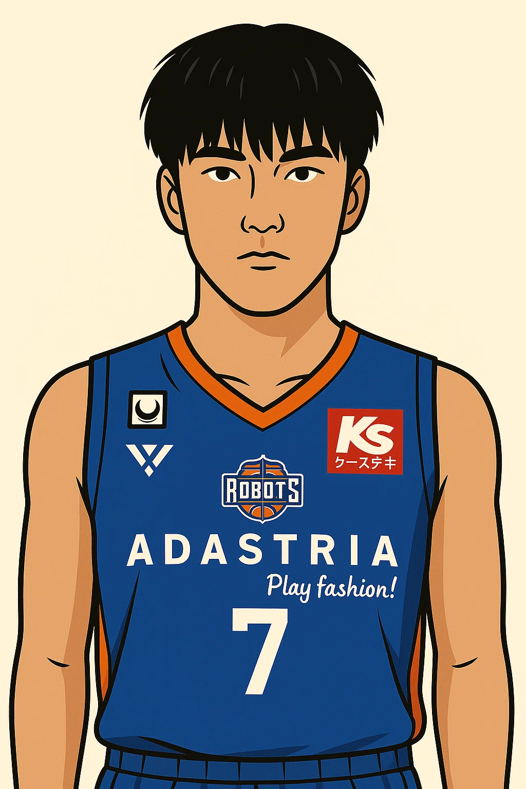 🏀茨城ロボッツ🤖2025-26シーズンロスター確定記念イラスト化｜ヨッチ / Yotch