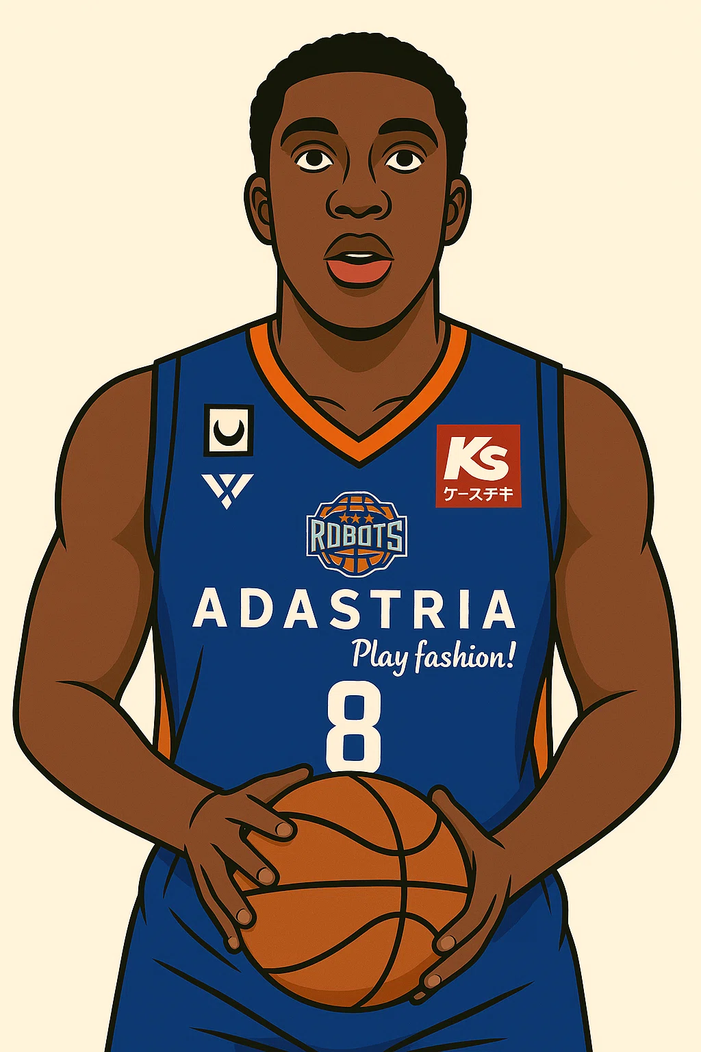 🏀茨城ロボッツ🤖2025-26シーズンロスター確定記念イラスト化｜ヨッチ / Yotch