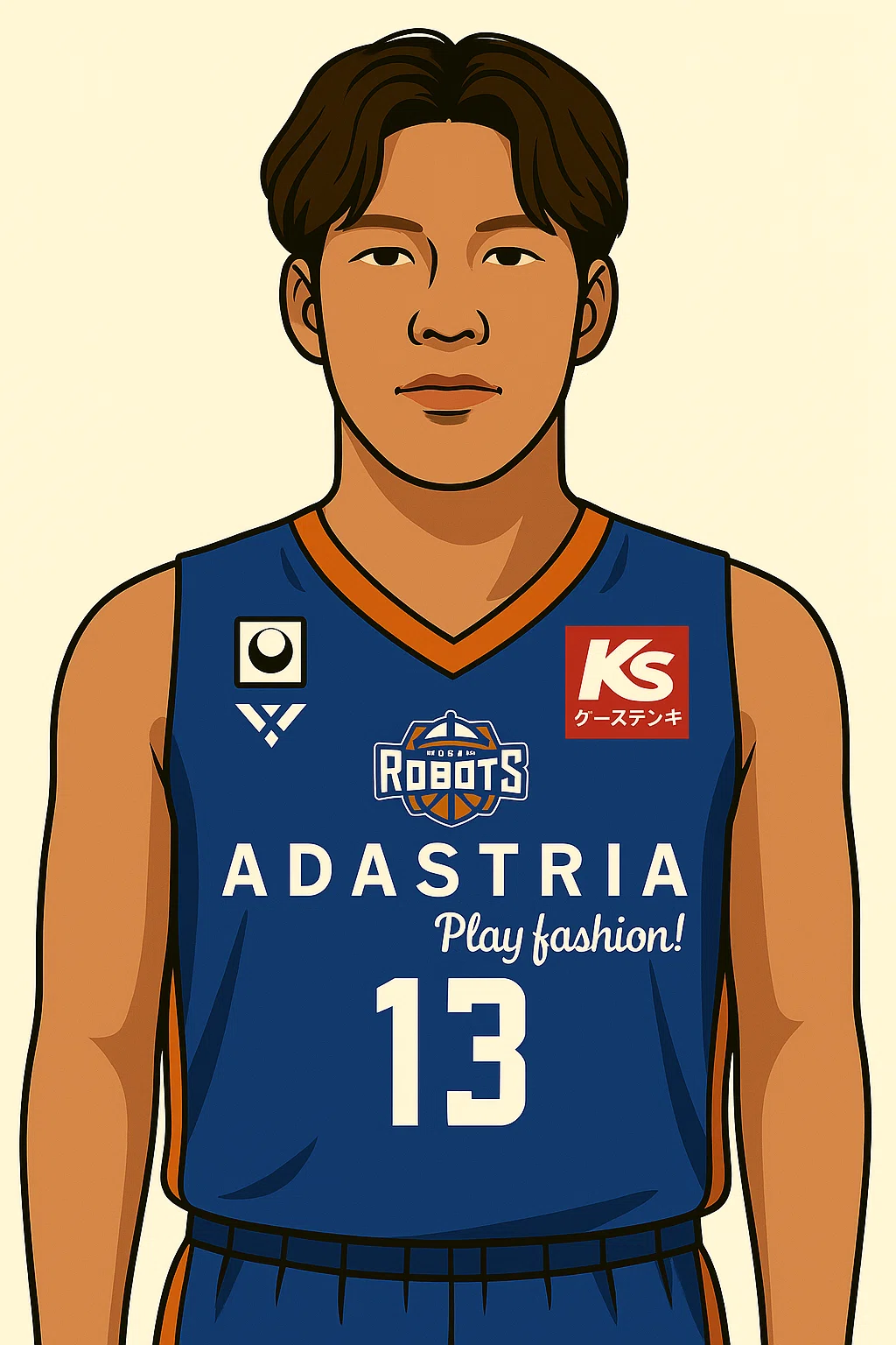 🏀茨城ロボッツ🤖2025-26シーズンロスター確定記念イラスト化｜ヨッチ / Yotch