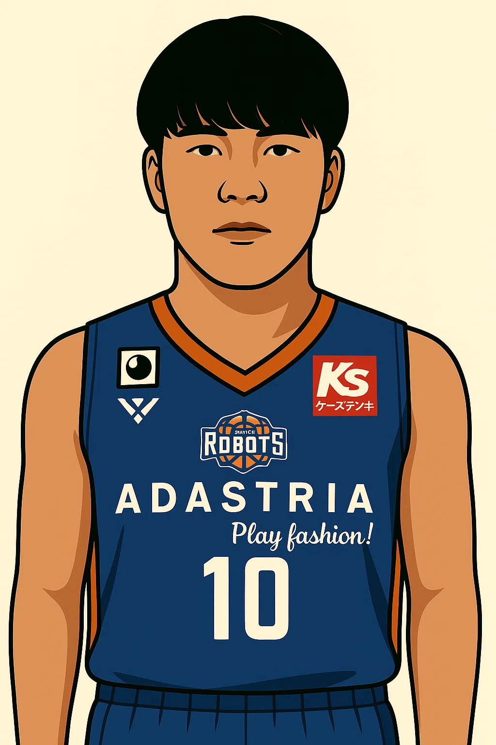 🏀茨城ロボッツ🤖2025-26シーズンロスター確定記念イラスト化｜ヨッチ / Yotch