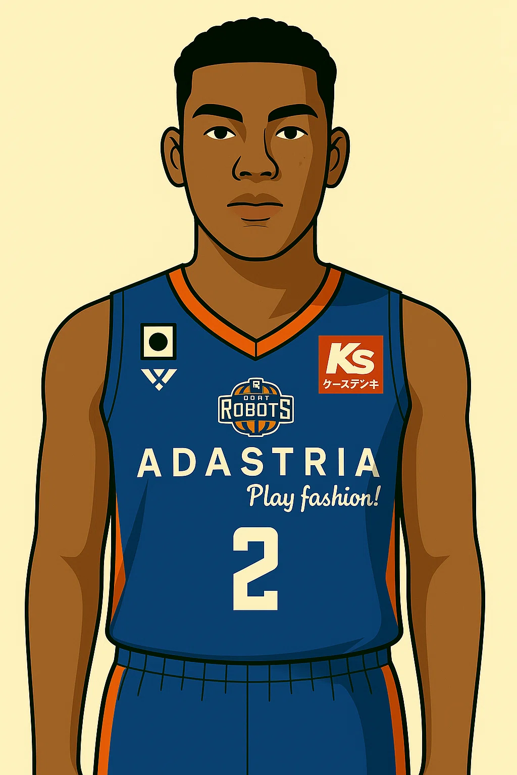 🏀茨城ロボッツ🤖2025-26シーズンロスター確定記念イラスト化｜ヨッチ / Yotch