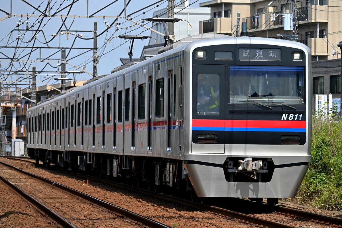 京成松戸線N800形 京成カラー編成が遂に試運転走行！｜隣の芝生は隣の芝生