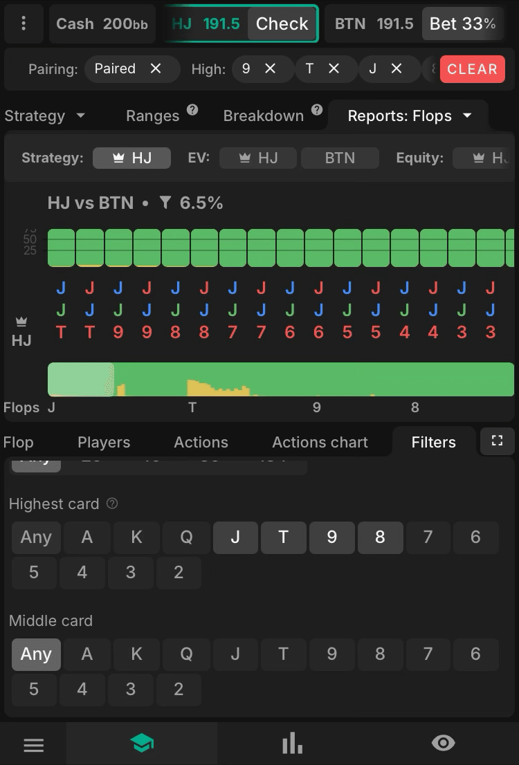 HJ vs BTN 3bet pot｜si06