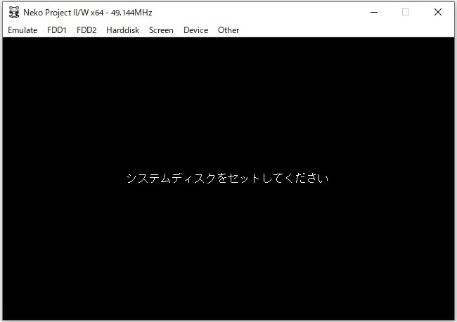 Neko Project 21/WにFreeDos(98)をインストール｜Yoshi