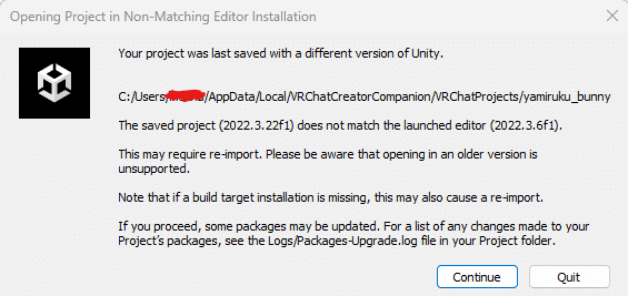 【VRC】Could not find Unity Package Manager local server ~~みたいなのが表示されたとき ...