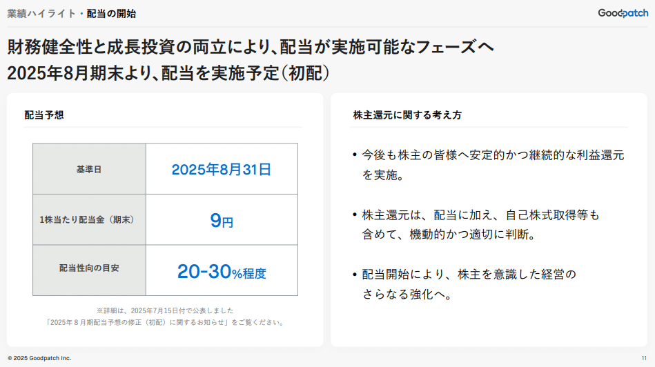 2025年8月期 3Q決算を発表しました！｜Goodpatch