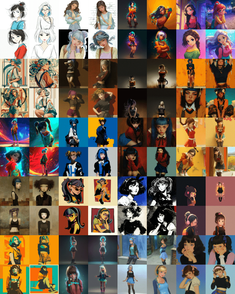 画像生成AI sref 図鑑 日付 042 2025年07/11～07/20【無料有】｜ぐふとくく