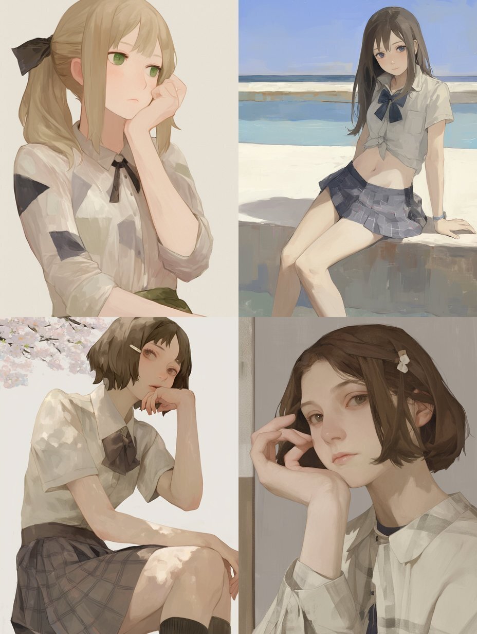 画像生成AI sref 図鑑 日付 042 2025年07/11～07/20【無料有】｜ぐふとくく