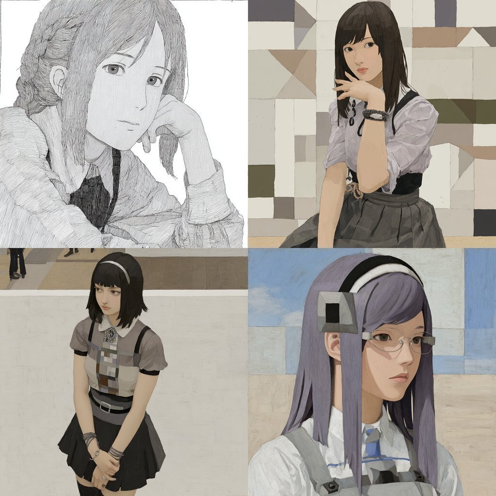 画像生成AI sref 図鑑 日付 042 2025年07/11～07/20【無料有】｜ぐふとくく