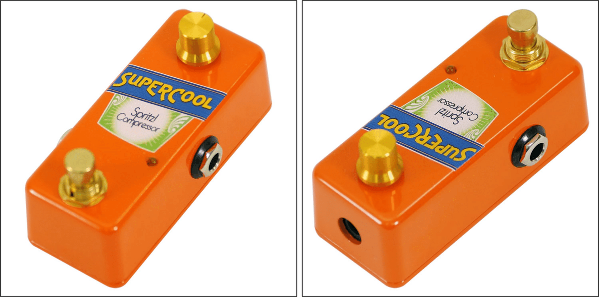 【Supercool Pedals】シンプルで強力なコンプ「Spritz! Compressor」！｜Sparkplug.tokyo
