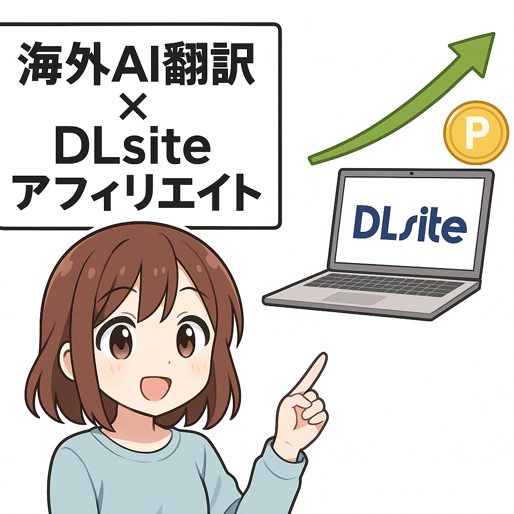 海外レビューをAI翻訳して稼ぐ！DLsiteの英語レビューをAI翻訳して海外の反応集を作って稼ぐDLsiteアフィリエイト｜DLsiteハックマン＠DLsiteアフィリエイトのアイディア売ります