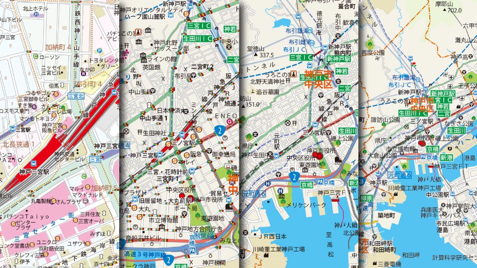 案内図や地図をつくるデザイナー必見！MapFanの最新データをイラレで使えるサービス！｜地調協