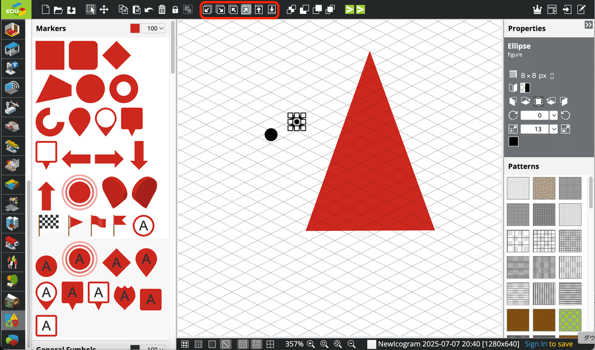 【Icograms】スイカバーの簡単イラストを作ろう｜【3D初心者の学校】はるなジュニア高専★HJK