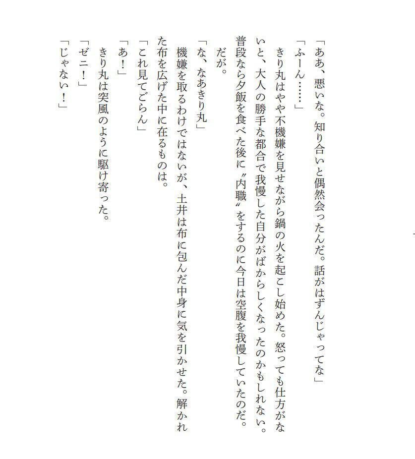 小説の見本（サンプル：土井先生ときり丸の話）｜追憶（Tui-oku）🍡🍢🥷