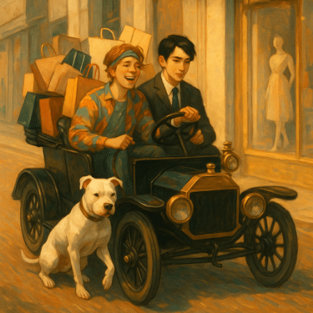 （創作芸人ナンバズ）街でショッピング（1908アメリカ：イメージ）｜追憶（Tui-oku）🍡🍢🥷