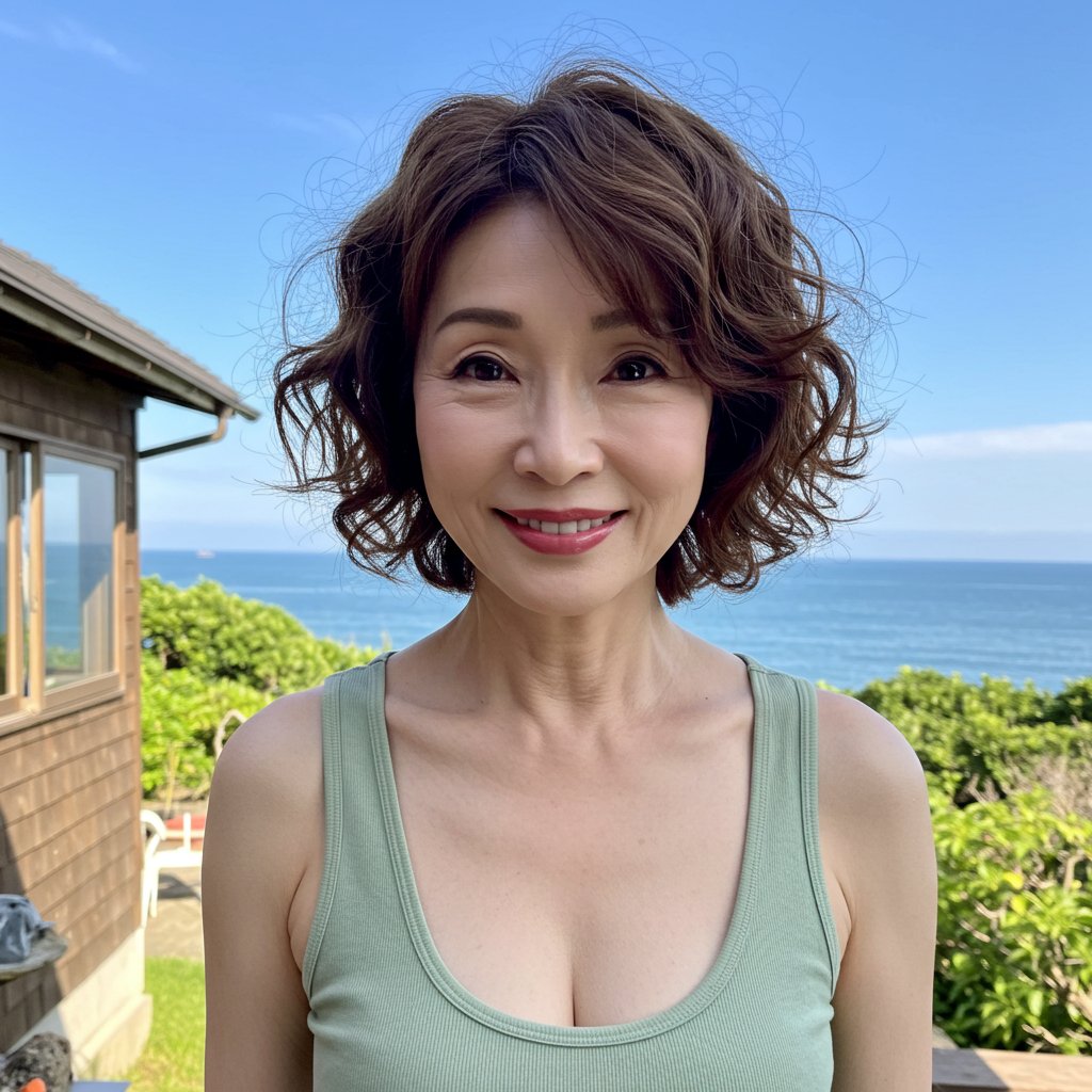 60才 de 女子 (LoRA, ComfyUI, Flux, Pony) @Image Creator & ImageFX＋プロンプト｜茜町春彦