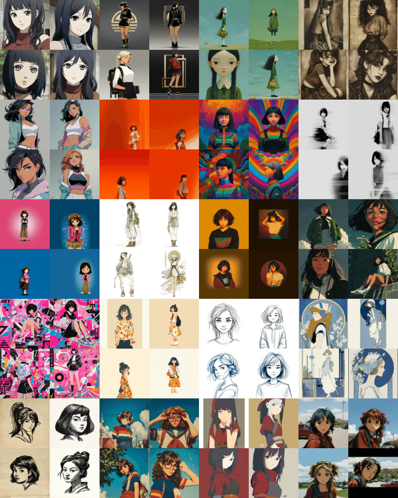 画像生成AI sref 図鑑 日付 043 2025年07/21～07/31【無料有】｜ぐふとくく