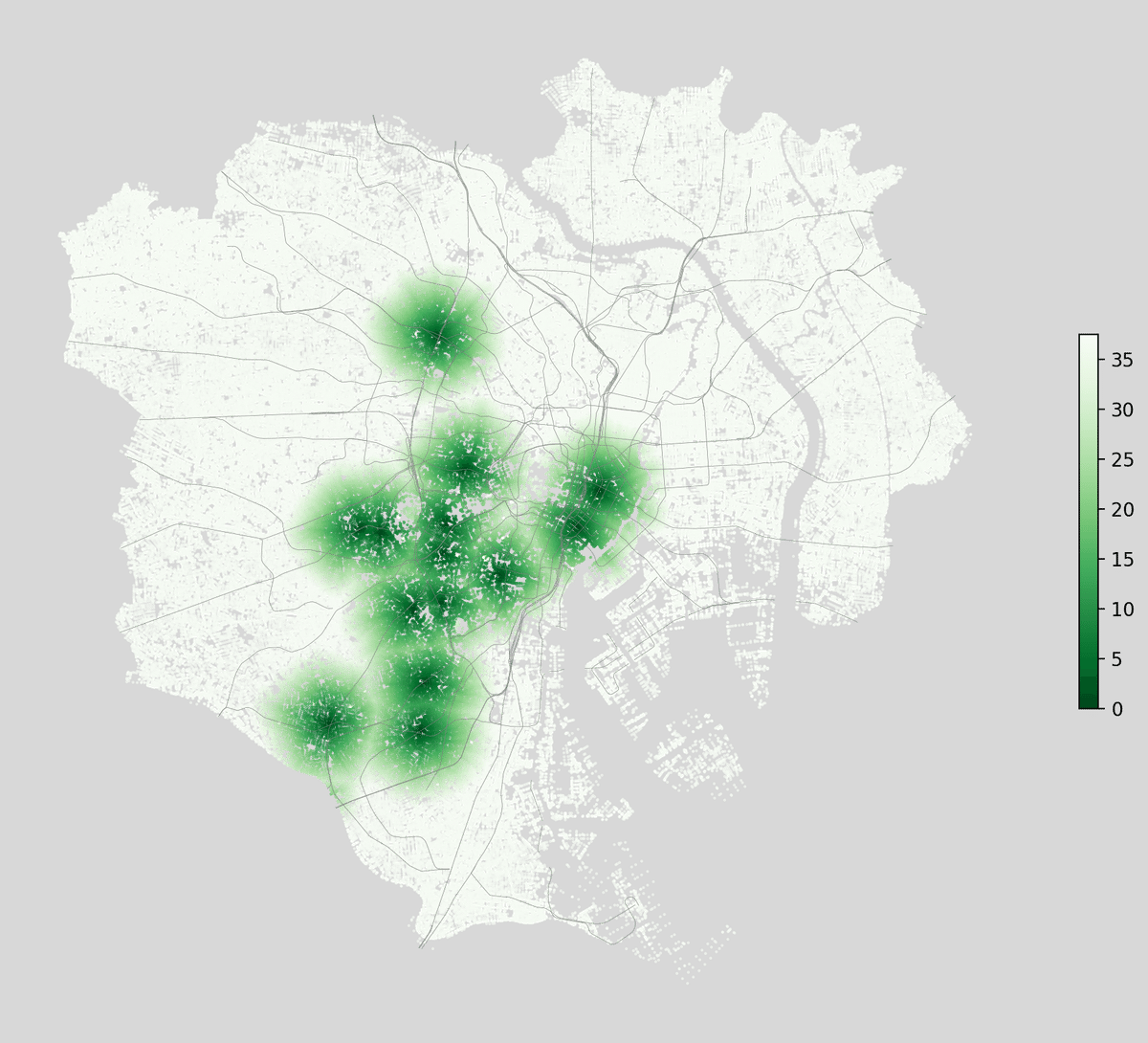 東京の高級スーパーマーケットを可視化してその立地戦略を探る｜Hiroki@GISデータ