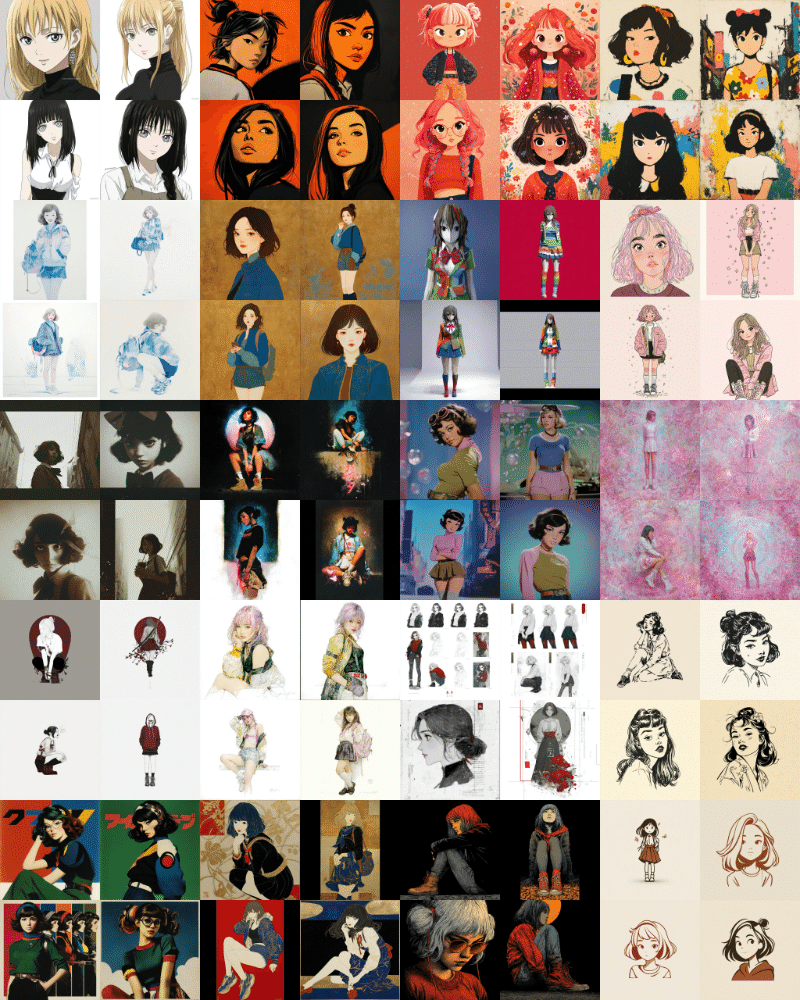 新 画像生成AI sref 図鑑 連番 007【無料有】｜ぐふとくく