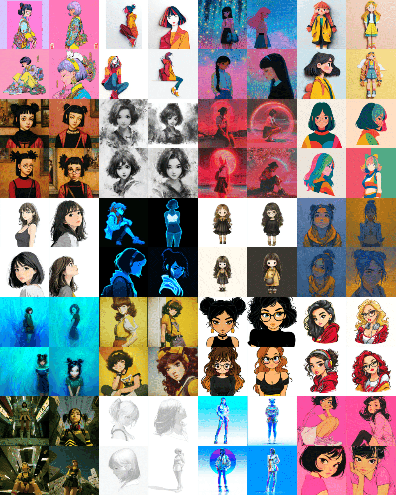 新 画像生成AI sref 図鑑 連番 007【無料有】｜ぐふとくく