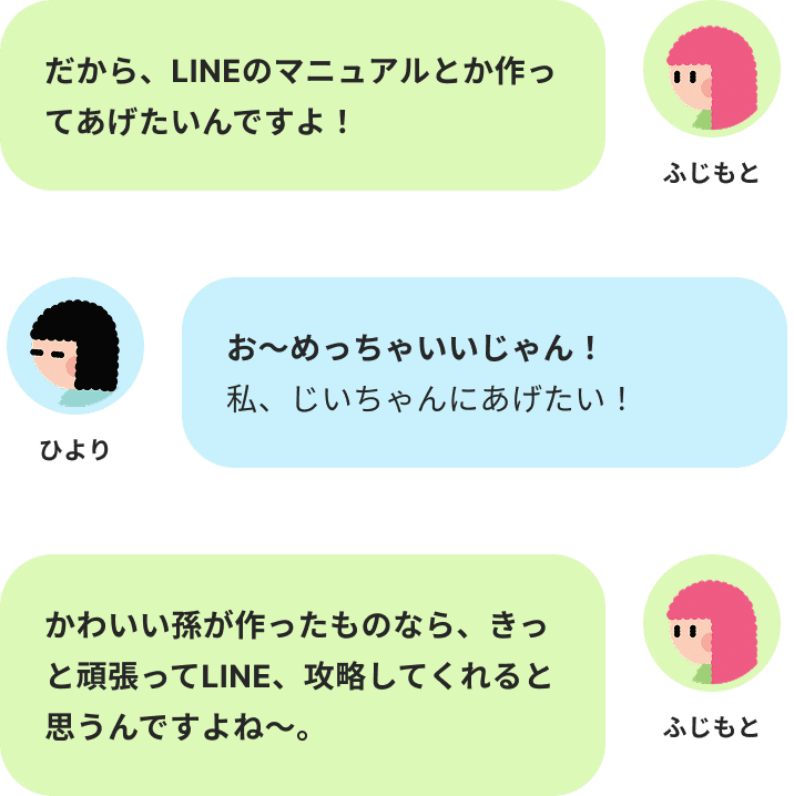 【孫必見】じいちゃんとLINEがしたくて「93歳でもできる！はじめてのLINE攻略本」を作ってみたら...｜なんでなんで惑星、わけわかめ ...