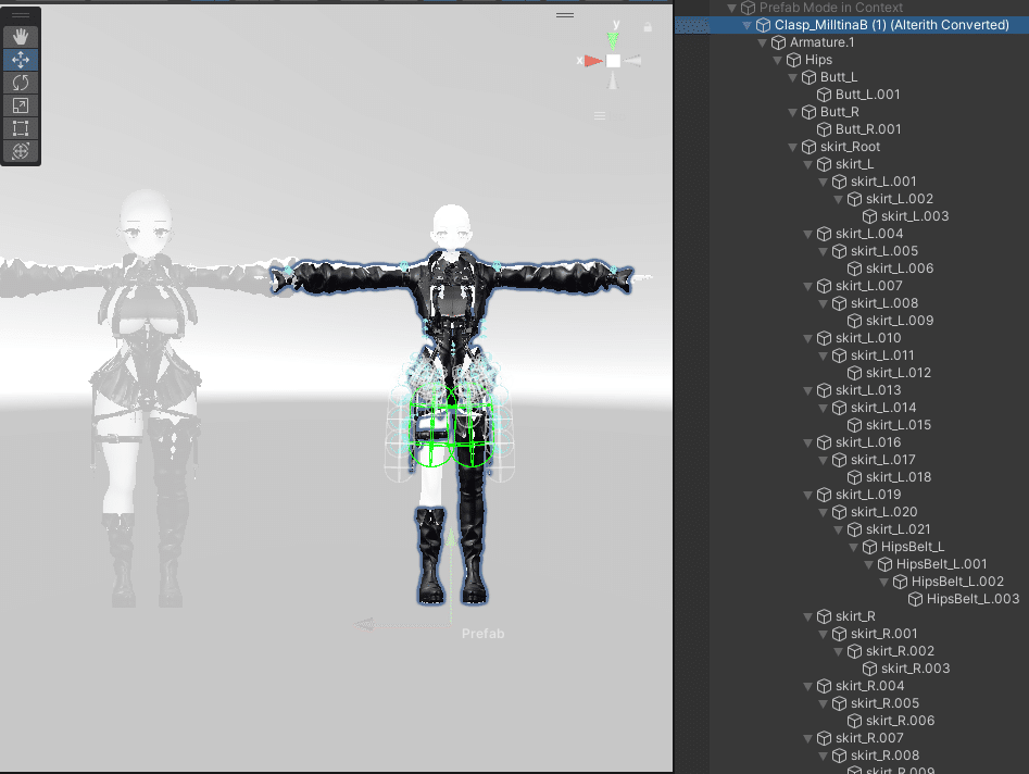 Alterithを衣装制作のアバター対応に応用する｜usami