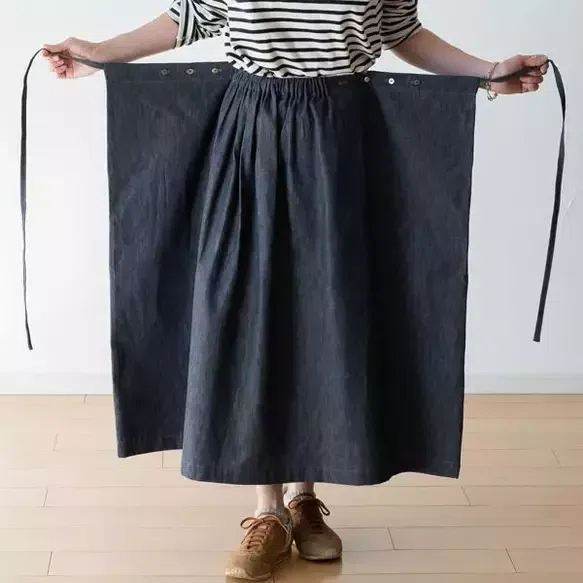 使い捨てじゃない服を、あなたに。岡山デニムで仕立てるラップスカート｜sukitan